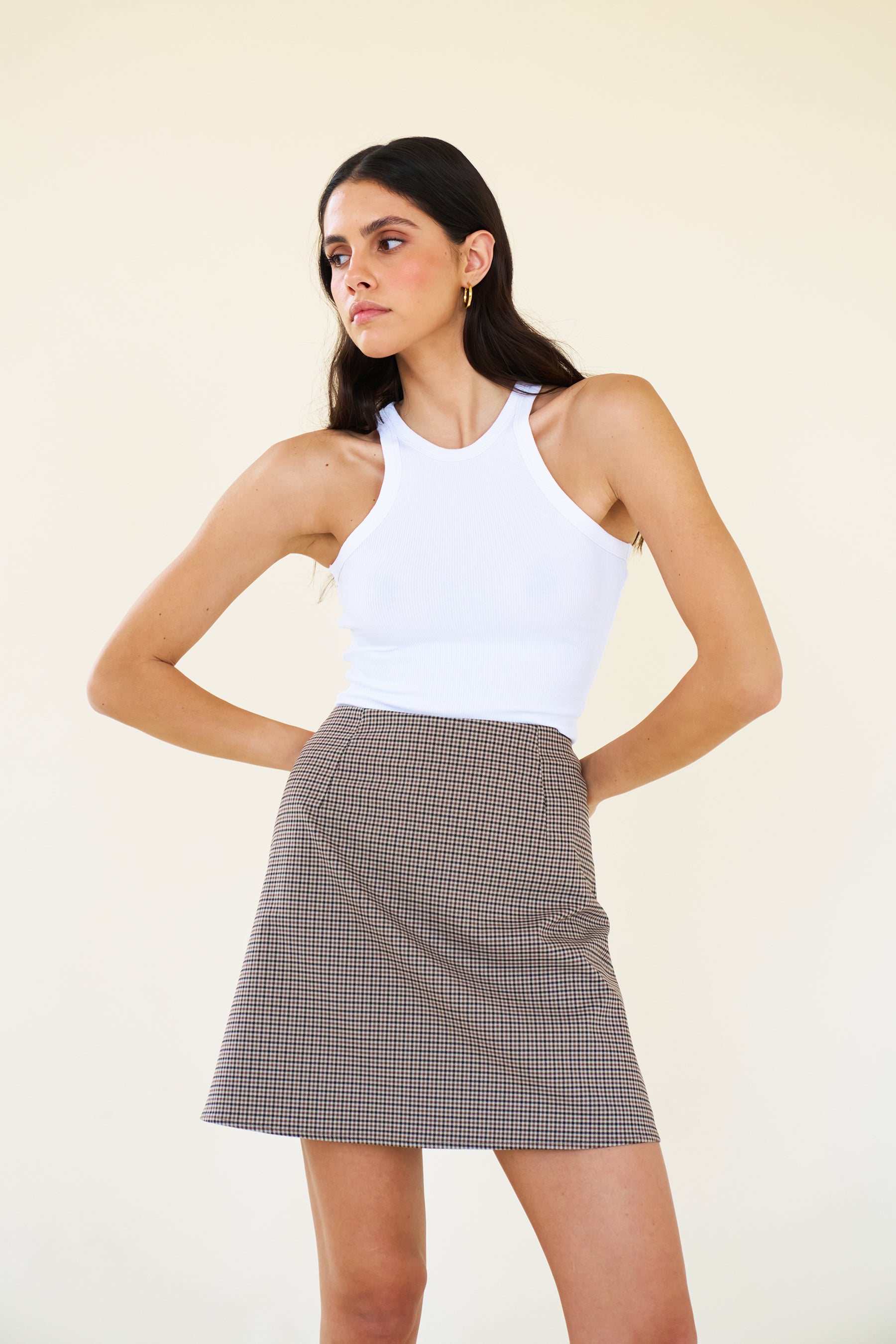 JUNE SKIRT - CHECK – SISTERHOOD